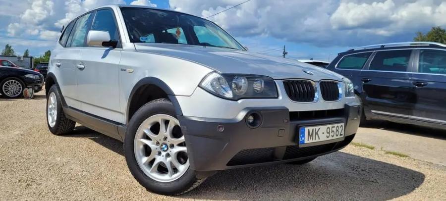 Grey BMW X3 2006 in Riga, with an engine capacity of 2.00 L and mileage of 178 thousand km for 4500 €, photo 7 on AUTOMOTO.COM.LV