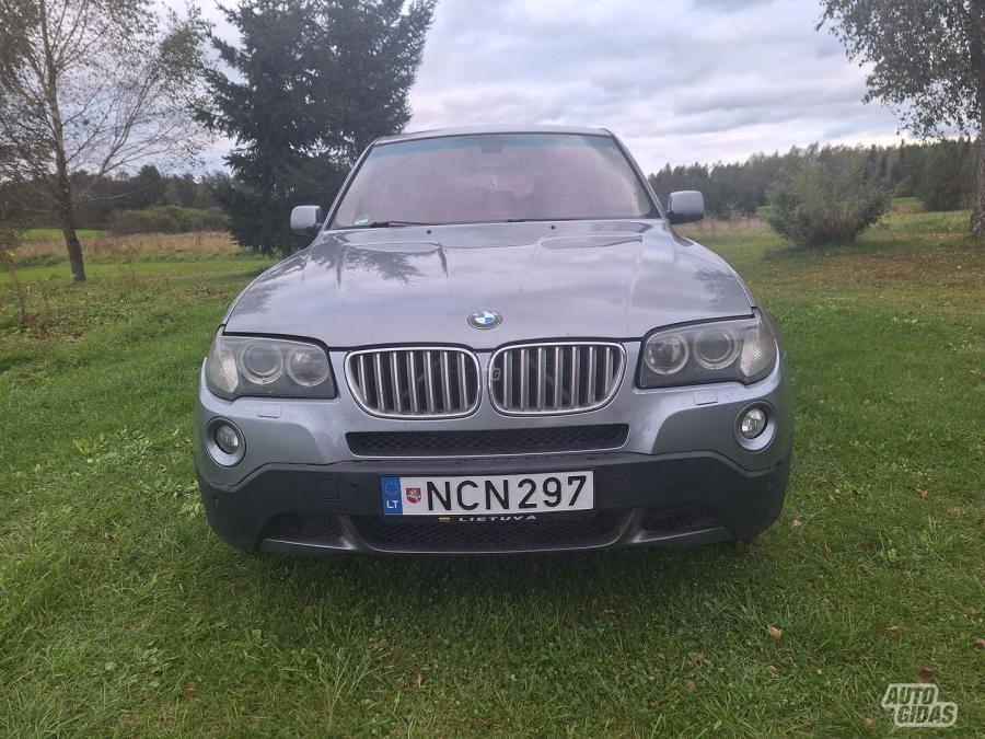 Pelēks BMW X3 2006 Utena, ar dzinēja tilpumu 3.00 L un nobraukumu 376 tūkst. km par 3500 €, foto 1 vietnē AUTOMOTO.COM.LV