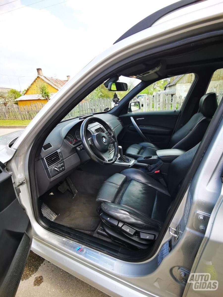 Pelēks BMW X3 2006 Marijampole, ar dzinēja tilpumu 3.00 L un nobraukumu 379 tūkst. km par 3400 €, foto 16 vietnē AUTOMOTO.COM.LV