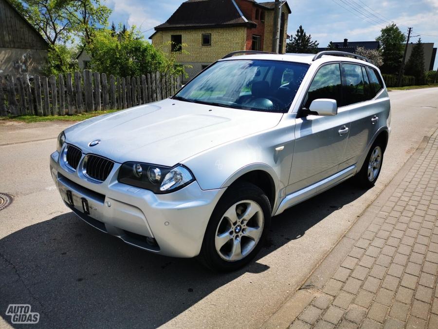 Pelēks BMW X3 2006 Marijampole, ar dzinēja tilpumu 3.00 L un nobraukumu 379 tūkst. km par 3400 €, foto 21 vietnē AUTOMOTO.COM.LV