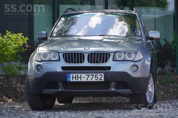 Pelēks BMW X3 2006 Rīga, ar dzinēja tilpumu 3.00 L un nobraukumu 356 tūkst. km par 4690 €, foto 1 vietnē AUTOMOTO.COM.LV
