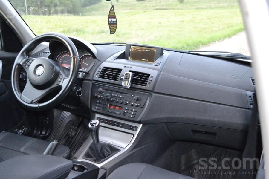 Grey BMW X3 2006 in Riga, with an engine capacity of 3.00 L and mileage of 403 thousand km for 3490 €, photo 7 on AUTOMOTO.COM.LV