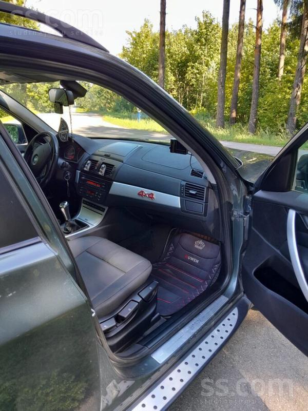 Grey BMW X3 2006 in Madona, with an engine capacity of 2.00 L and mileage of 245 thousand km for 3500 €, photo 8 on AUTOMOTO.COM.LV