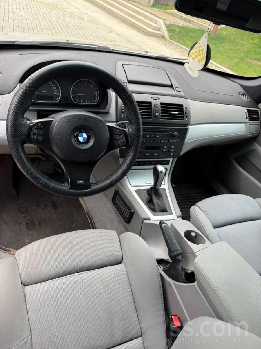 Pelēks BMW X3 2006 Rēzekne, ar dzinēja tilpumu 3.00 L un nobraukumu 320 tūkst. km par 4700 €, foto 14 vietnē AUTOMOTO.COM.LV