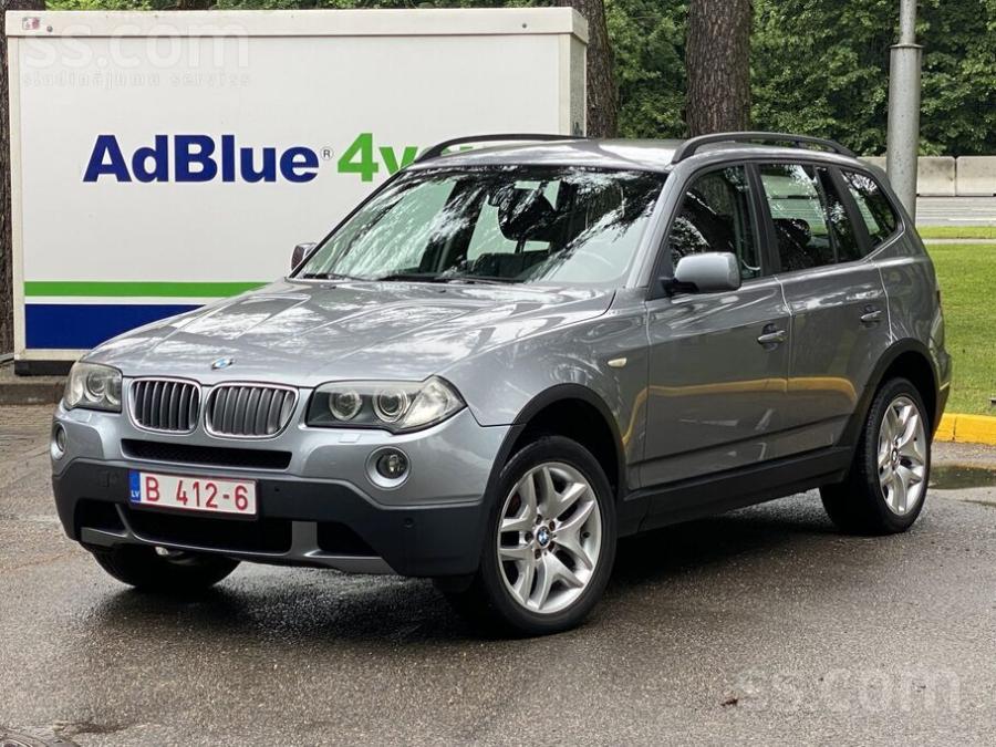 Pelēks BMW X3 2007 Rīga, ar dzinēja tilpumu 3.00 L un nobraukumu 260 tūkst. km par 6550 €, foto 1 vietnē AUTOMOTO.COM.LV