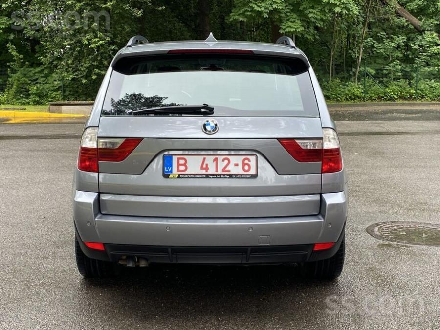 Pelēks BMW X3 2007 Rīga, ar dzinēja tilpumu 3.00 L un nobraukumu 260 tūkst. km par 6550 €, foto 4 vietnē AUTOMOTO.COM.LV