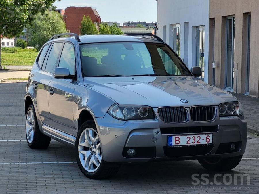 Pelēks BMW X3 2007 Jelgava, ar dzinēja tilpumu 3.00 L un nobraukumu 259 tūkst. km par 6950 €, foto 1 vietnē AUTOMOTO.COM.LV