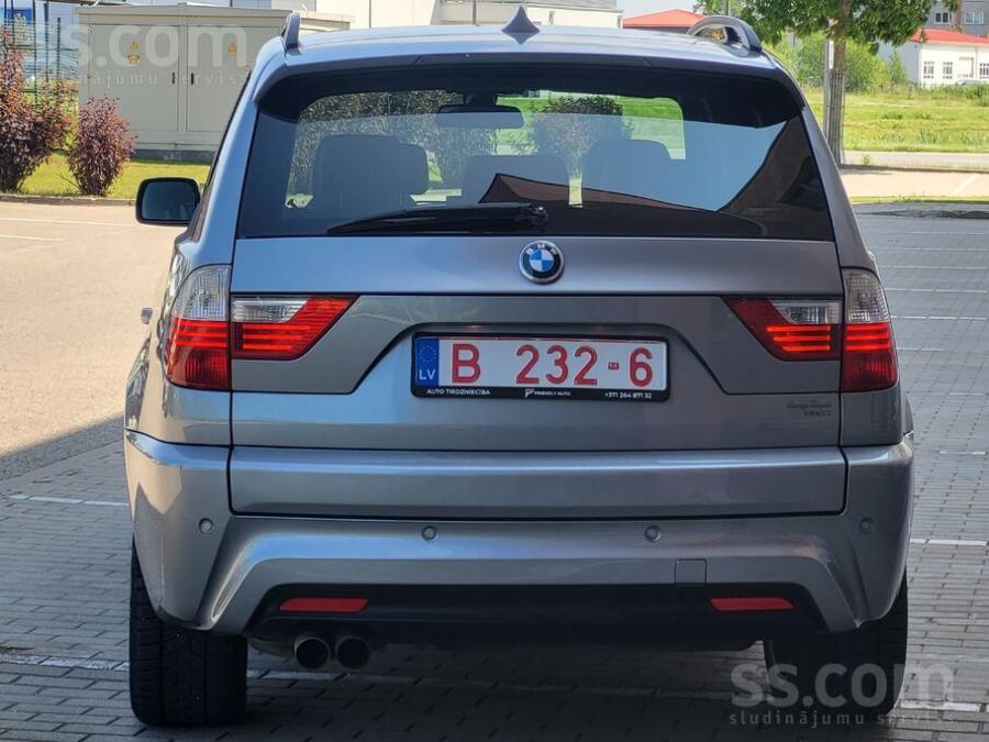 Pelēks BMW X3 2007 Jelgava, ar dzinēja tilpumu 3.00 L un nobraukumu 259 tūkst. km par 6950 €, foto 9 vietnē AUTOMOTO.COM.LV