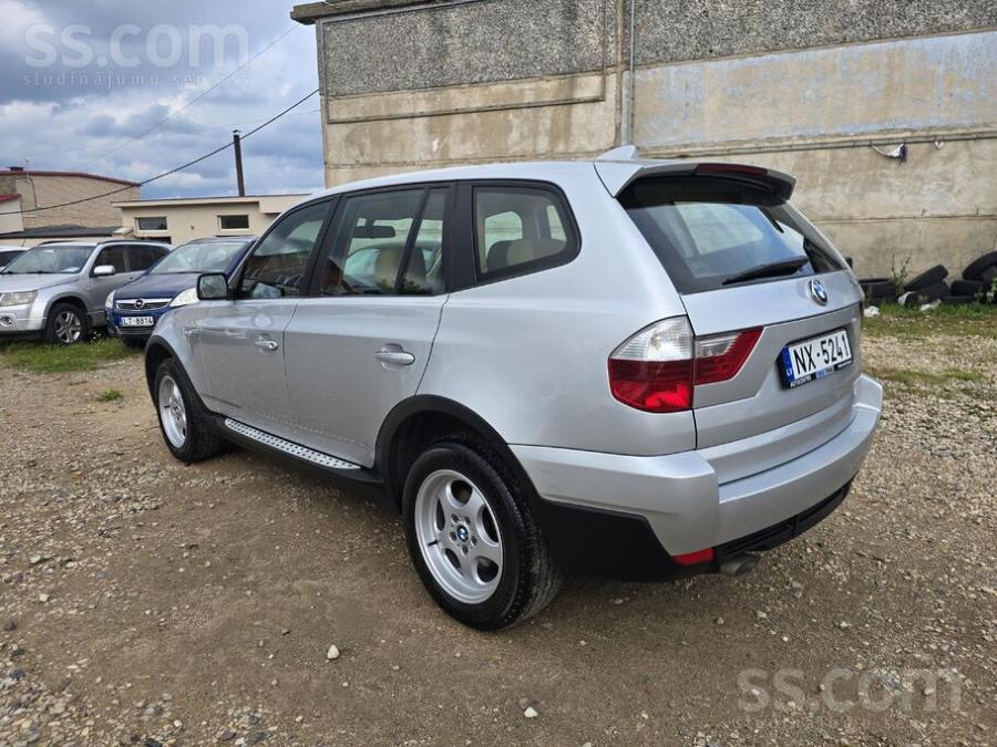 Grey BMW X3 2007 in Rezekne, with an engine capacity of 2.00 L and mileage of 0 thousand km for 6700 €, photo 6 on AUTOMOTO.COM.LV