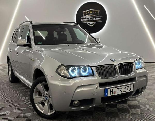 Pelēks BMW X3 2007 Marijampole, ar dzinēja tilpumu 2.99 L un nobraukumu 310 tūkst. km par 6750 €, foto 1 vietnē AUTOMOTO.COM.LV