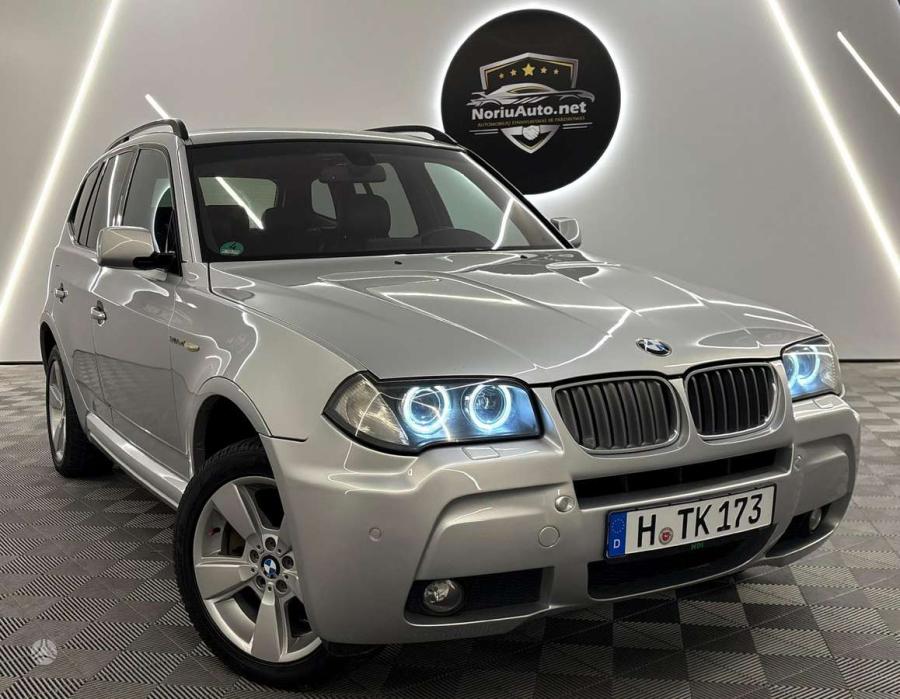 Pelēks BMW X3 2007 Marijampole, ar dzinēja tilpumu 2.99 L un nobraukumu 310 tūkst. km par 6750 €, foto 1 vietnē AUTOMOTO.COM.LV