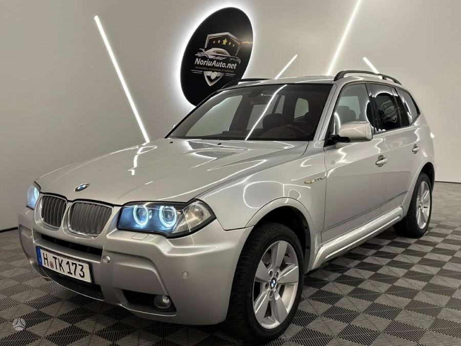 Pelēks BMW X3 2007 Marijampole, ar dzinēja tilpumu 2.99 L un nobraukumu 310 tūkst. km par 6750 €, foto 23 vietnē AUTOMOTO.COM.LV
