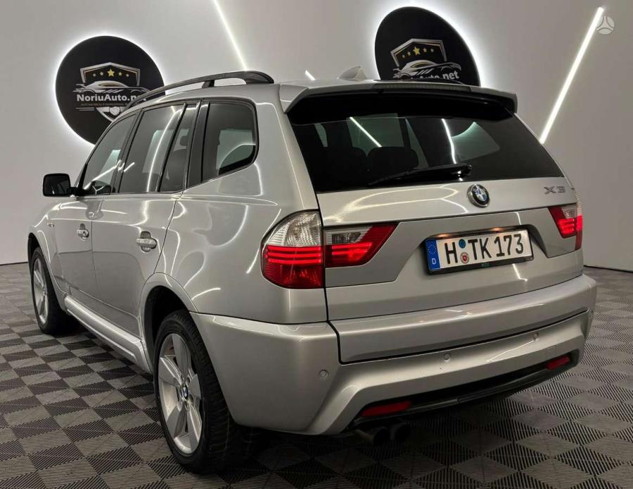 Pelēks BMW X3 2007 Marijampole, ar dzinēja tilpumu 2.99 L un nobraukumu 310 tūkst. km par 6750 €, foto 27 vietnē AUTOMOTO.COM.LV