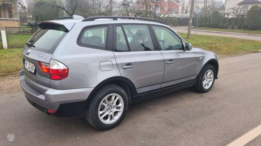 Pelēks BMW X3 2007 Šauļi, ar dzinēja tilpumu 2.00 L un nobraukumu 241 tūkst. km par 3950 €, foto 6 vietnē AUTOMOTO.COM.LV