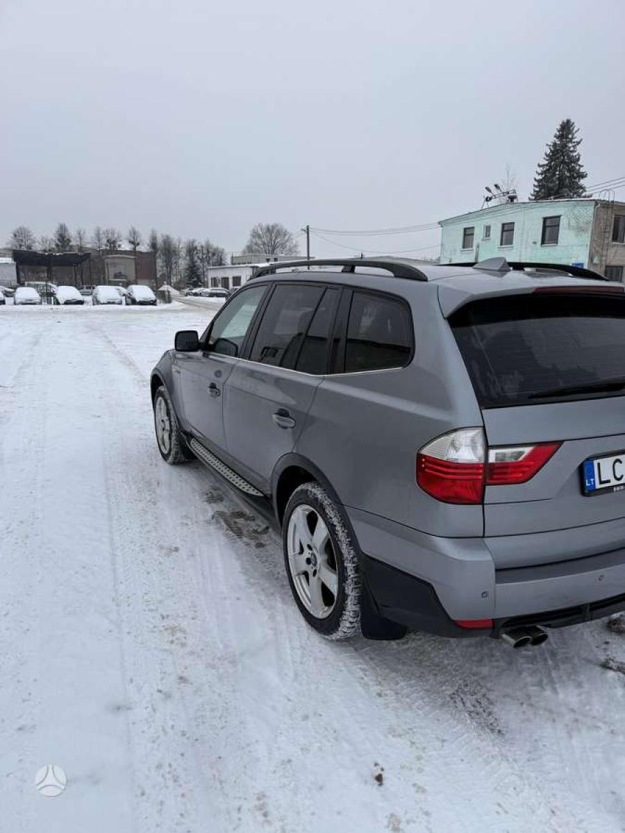 Grey BMW X3 2007 in Birstonas, with an engine capacity of 2.99 L and mileage of 348 thousand km for 4499 €, photo 8 on AUTOMOTO.COM.LV