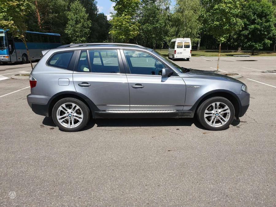 Grey BMW X3 2007 in Birstonas, with an engine capacity of 2.99 L and mileage of 348 thousand km for 4499 €, photo 20 on AUTOMOTO.COM.LV