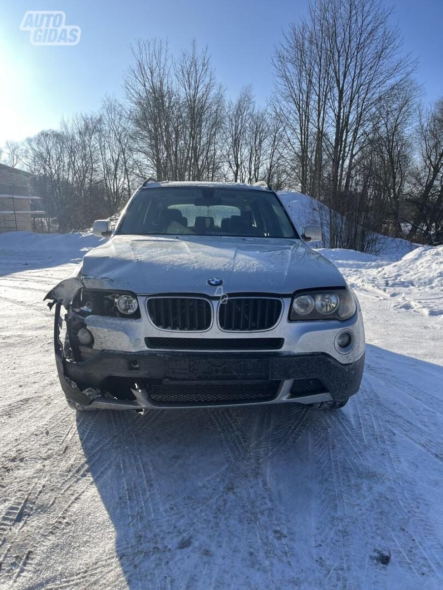 Pelēks BMW X3 2007 Anykščiai, ar dzinēja tilpumu 2.00 L un nobraukumu 355 tūkst. km par 3100 €, foto 1 vietnē AUTOMOTO.COM.LV