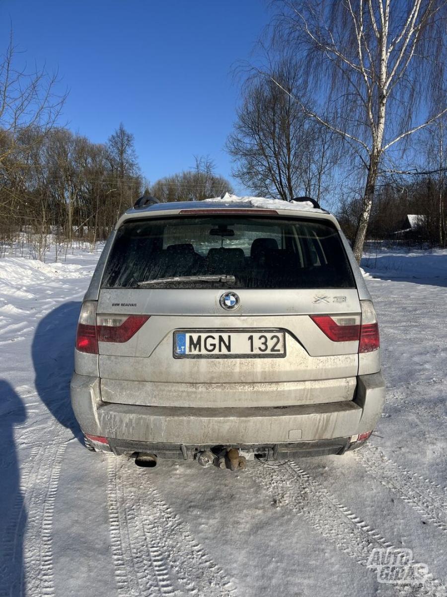 Pelēks BMW X3 2007 Anykščiai, ar dzinēja tilpumu 2.00 L un nobraukumu 355 tūkst. km par 3100 €, foto 4 vietnē AUTOMOTO.COM.LV
