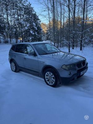 Grey BMW X3 2007 in Moletai, with an engine capacity of 2.00 L and mileage of 222 thousand km for 3100 €, photo  on AUTOMOTO.COM.LV