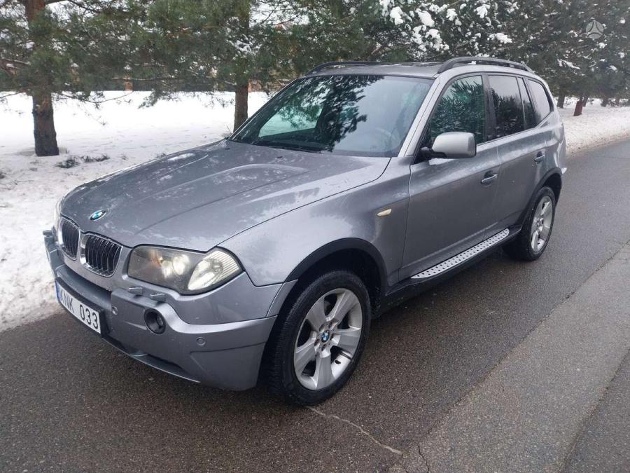 Grey BMW X3 2007 in Siauliai, with an engine capacity of 2.99 L and mileage of 366 thousand km for 3850 €, photo 1 on AUTOMOTO.COM.LV
