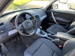 Grey BMW X3 2007 in Trakai, with an engine capacity of 3.00 L and mileage of 336 thousand km for 4250 €, photo 15 on AUTOMOTO.COM.LV