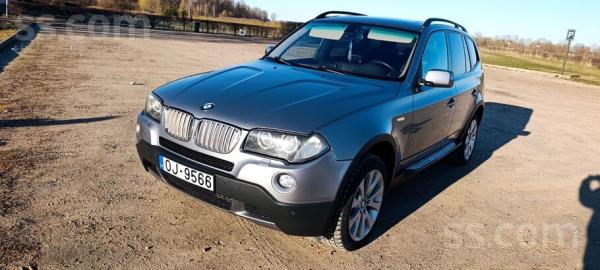Pelēks BMW X3 2007 Bauska, ar dzinēja tilpumu 3.00 L un nobraukumu 382 tūkst. km par 5600 €, foto 2 vietnē AUTOMOTO.COM.LV