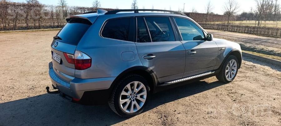 Pelēks BMW X3 2007 Bauska, ar dzinēja tilpumu 3.00 L un nobraukumu 382 tūkst. km par 5600 €, foto 4 vietnē AUTOMOTO.COM.LV