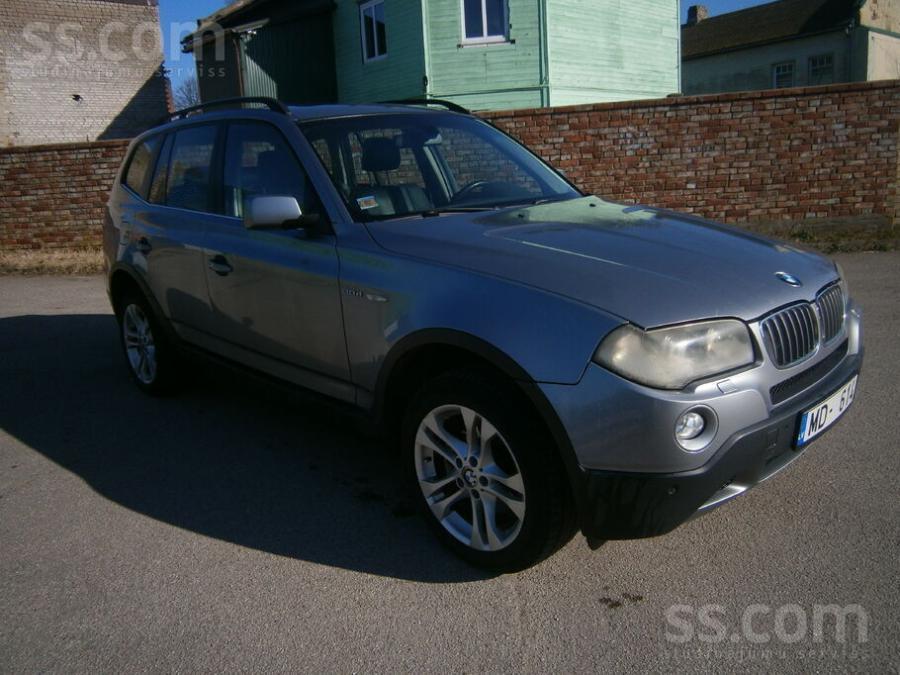 Pelēks BMW X3 2007 Liepāja, ar dzinēja tilpumu 3.00 L un nobraukumu 400 tūkst. km par 4000 €, foto 4 vietnē AUTOMOTO.COM.LV