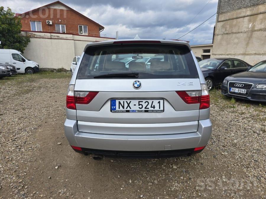 Grey BMW X3 2007 in Rezekne, with an engine capacity of 2.00 L and mileage of 0 thousand km for 5900 €, photo 9 on AUTOMOTO.COM.LV