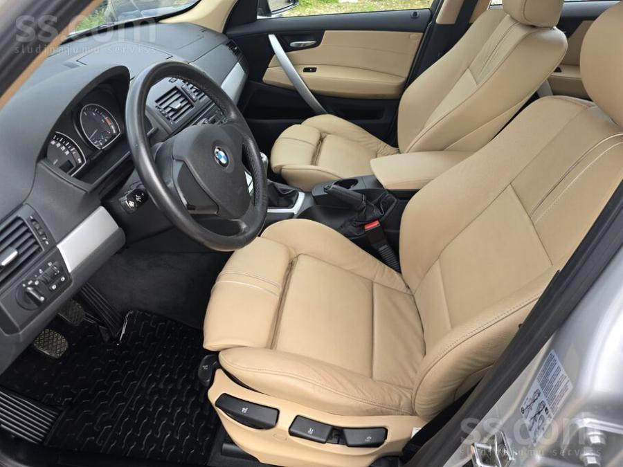 Grey BMW X3 2007 in Rezekne, with an engine capacity of 2.00 L and mileage of 0 thousand km for 5900 €, photo 12 on AUTOMOTO.COM.LV