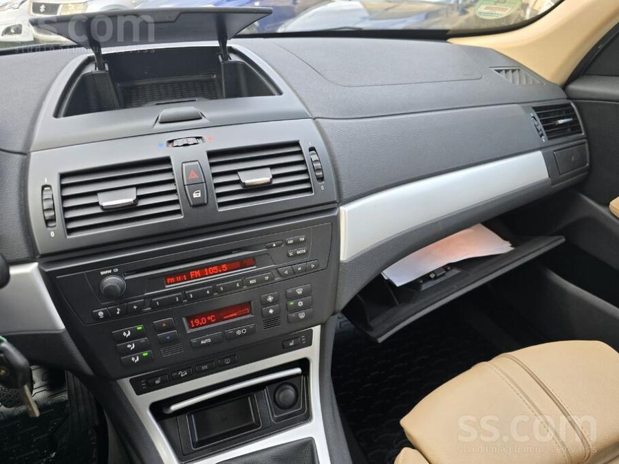 Grey BMW X3 2007 in Rezekne, with an engine capacity of 2.00 L and mileage of 0 thousand km for 5900 €, photo 20 on AUTOMOTO.COM.LV