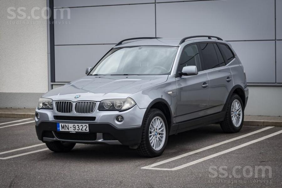 Pelēks BMW X3 2007 Rīga, ar dzinēja tilpumu 3.00 L un nobraukumu 274 tūkst. km par 6252 €, foto 1 vietnē AUTOMOTO.COM.LV