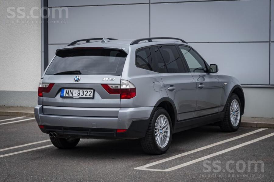 Pelēks BMW X3 2007 Rīga, ar dzinēja tilpumu 3.00 L un nobraukumu 274 tūkst. km par 6252 €, foto 5 vietnē AUTOMOTO.COM.LV