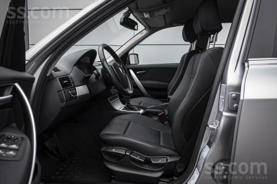 Pelēks BMW X3 2007 Rīga, ar dzinēja tilpumu 3.00 L un nobraukumu 274 tūkst. km par 6252 €, foto 10 vietnē AUTOMOTO.COM.LV