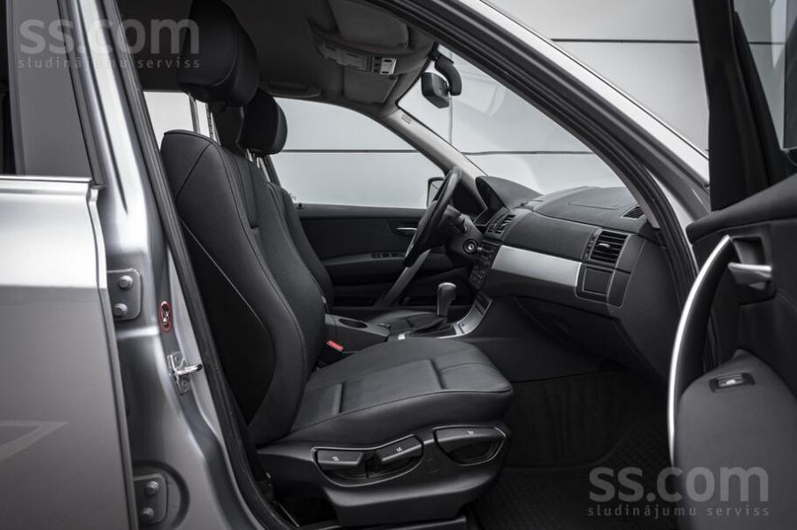 Pelēks BMW X3 2007 Rīga, ar dzinēja tilpumu 3.00 L un nobraukumu 274 tūkst. km par 6252 €, foto 14 vietnē AUTOMOTO.COM.LV