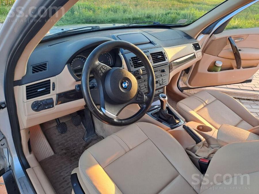 Grey BMW X3 2007 in Riga, with an engine capacity of 2.00 L and mileage of 235 thousand km for 4500 €, photo 3 on AUTOMOTO.COM.LV