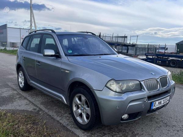 Pelēks BMW X3 2007 Panevēža, ar dzinēja tilpumu 2.99 L un nobraukumu 239 tūkst. km par 4600 €, foto 3 vietnē AUTOMOTO.COM.LV