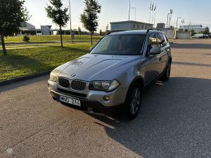 Pelēks BMW X3 2007 Viļņa, ar dzinēja tilpumu 2.99 L un nobraukumu 277 tūkst. km par 4600 €, foto  vietnē AUTOMOTO.COM.LV