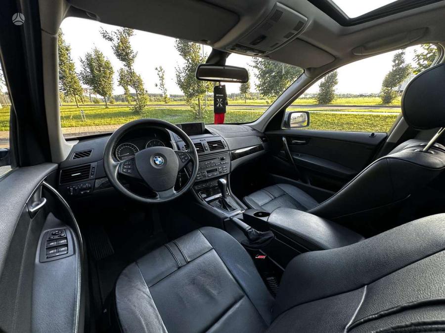 Pelēks BMW X3 2007 Viļņa, ar dzinēja tilpumu 2.99 L un nobraukumu 277 tūkst. km par 4600 €, foto 18 vietnē AUTOMOTO.COM.LV