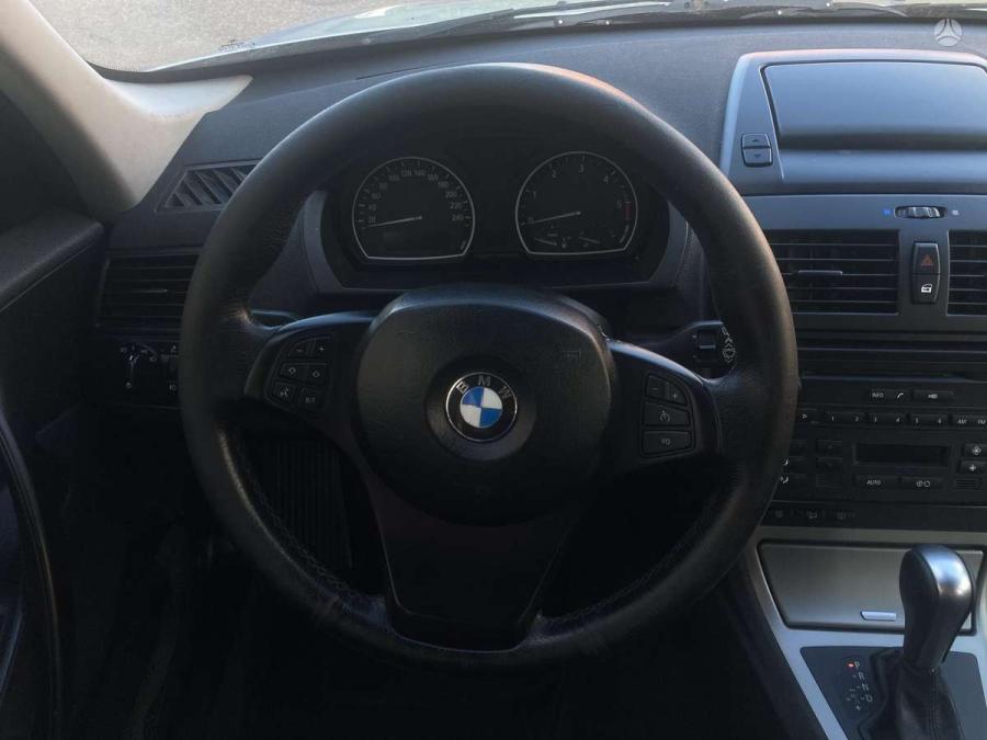 Grey BMW X3 2007 in Vilnius, with an engine capacity of 2.99 L and mileage of 300 thousand km for 2999 €, photo 26 on AUTOMOTO.COM.LV