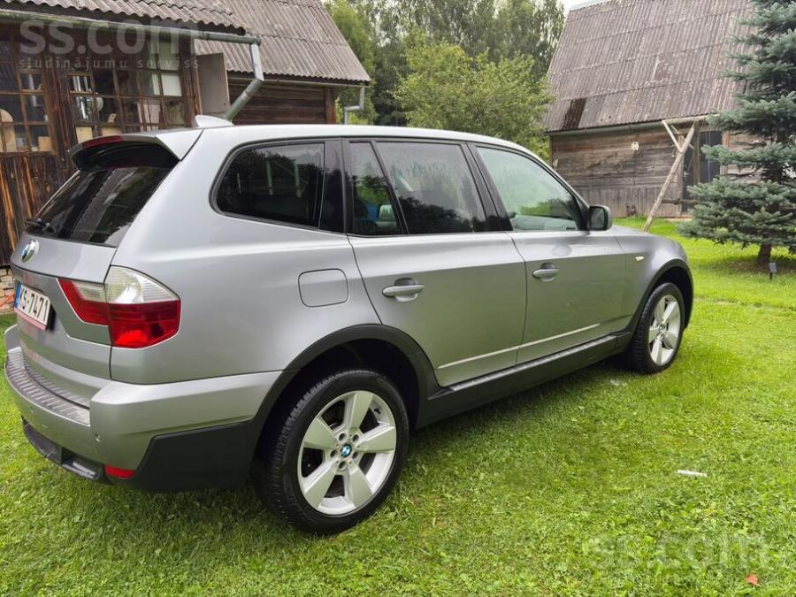 Grey BMW X3 2007 in Daugavpils, with an engine capacity of 3.00 L and mileage of 209 thousand km for 6900 €, photo 3 on AUTOMOTO.COM.LV