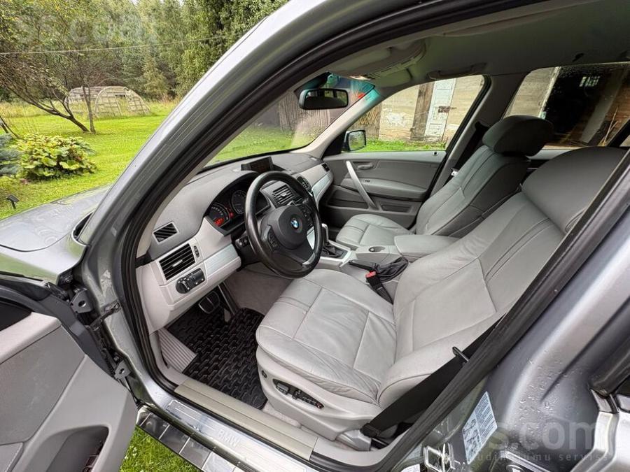 Grey BMW X3 2007 in Daugavpils, with an engine capacity of 3.00 L and mileage of 209 thousand km for 6900 €, photo 4 on AUTOMOTO.COM.LV