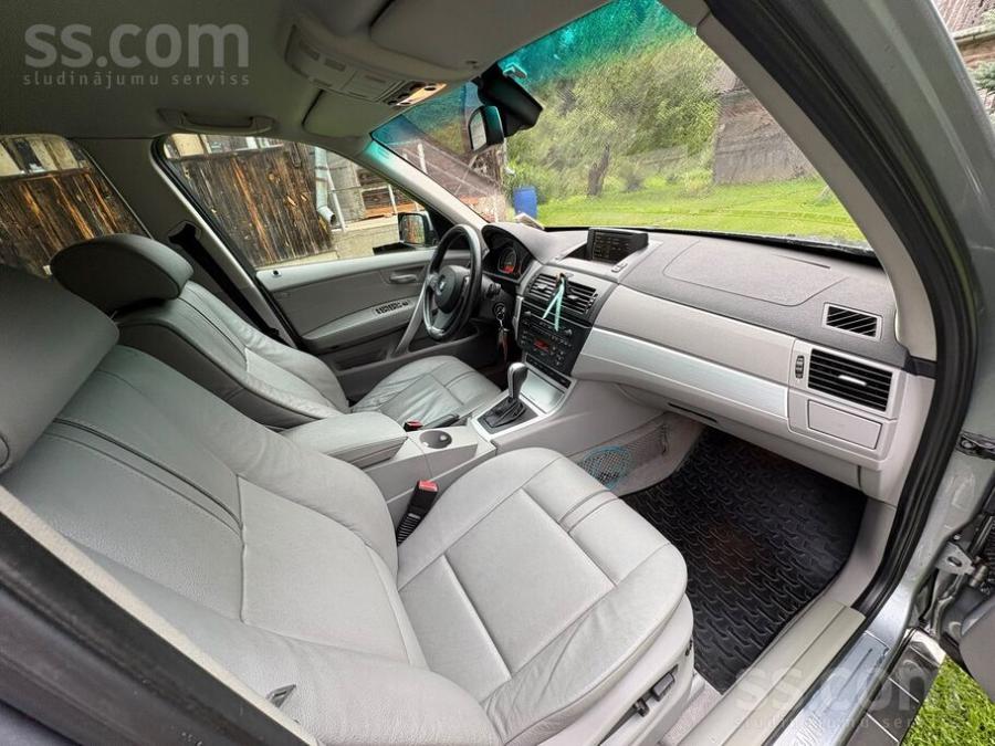 Grey BMW X3 2007 in Daugavpils, with an engine capacity of 3.00 L and mileage of 209 thousand km for 6900 €, photo 11 on AUTOMOTO.COM.LV