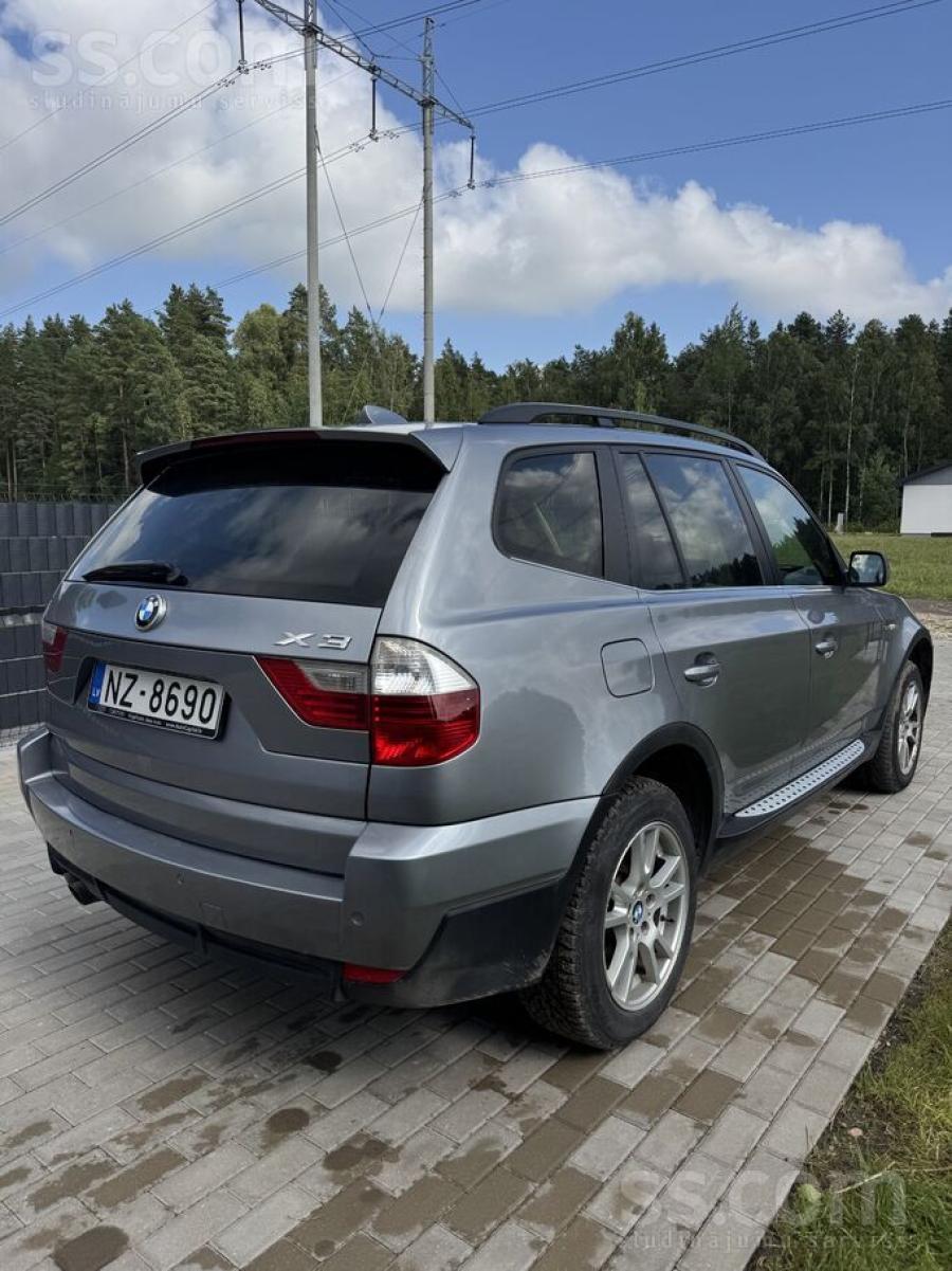 Grey BMW X3 2007 in Riga, with an engine capacity of 3.00 L and mileage of 322 thousand km for 5200 €, photo 5 on AUTOMOTO.COM.LV