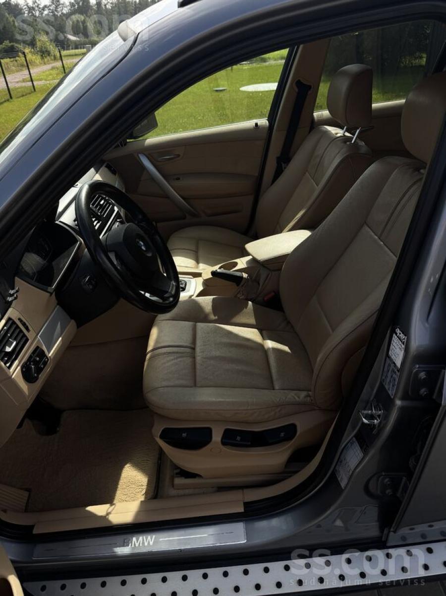 Grey BMW X3 2007 in Riga, with an engine capacity of 3.00 L and mileage of 322 thousand km for 5200 €, photo 10 on AUTOMOTO.COM.LV