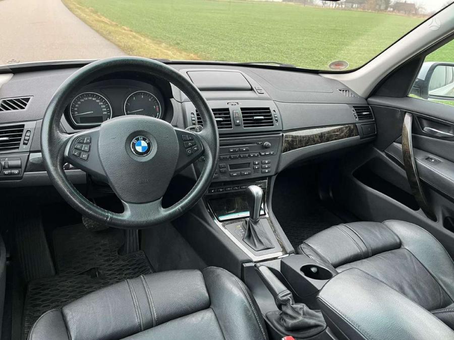 Grey BMW X3 2008 in Panevezys, with an engine capacity of 2.99 L and mileage of 242 thousand km for 5400 €, photo 9 on AUTOMOTO.COM.LV