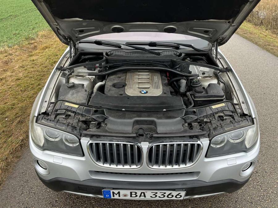 Grey BMW X3 2008 in Panevezys, with an engine capacity of 2.99 L and mileage of 242 thousand km for 5400 €, photo 19 on AUTOMOTO.COM.LV