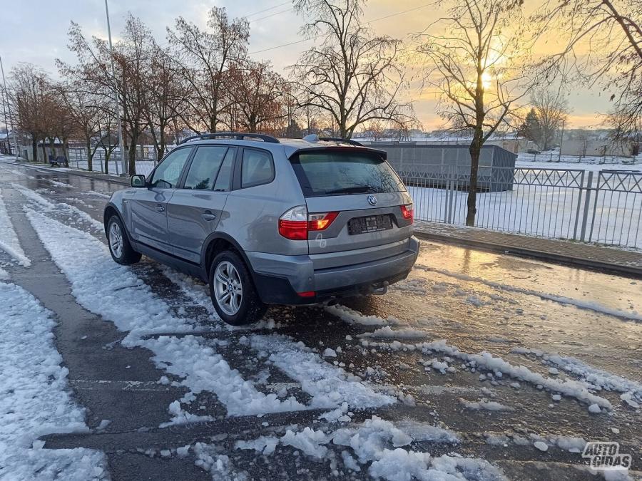 Pelēks BMW X3 2008 Telšiai, ar dzinēja tilpumu 2.00 L un nobraukumu 225 tūkst. km par 4799 €, foto 6 vietnē AUTOMOTO.COM.LV