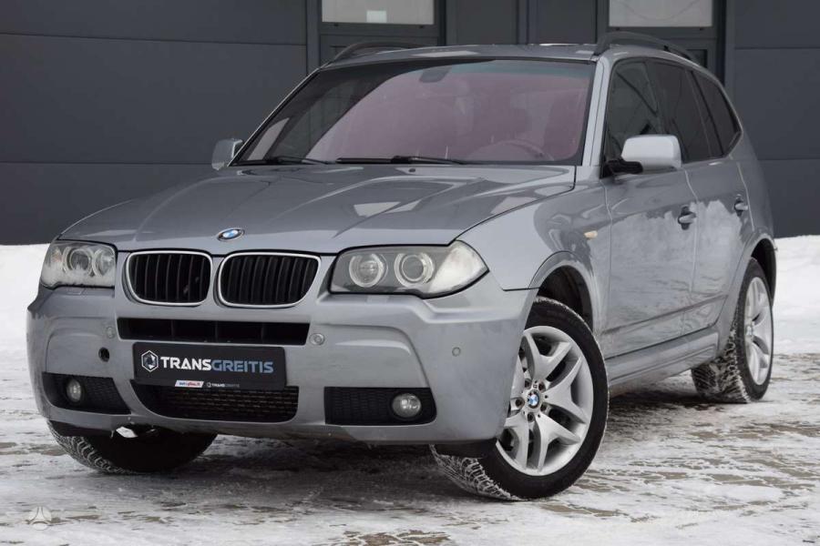 Grey BMW X3 2008 in Vilnius, with an engine capacity of 2.00 L and mileage of 317 thousand km for 4999 €, photo 1 on AUTOMOTO.COM.LV