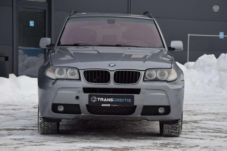Grey BMW X3 2008 in Vilnius, with an engine capacity of 2.00 L and mileage of 317 thousand km for 4999 €, photo 2 on AUTOMOTO.COM.LV